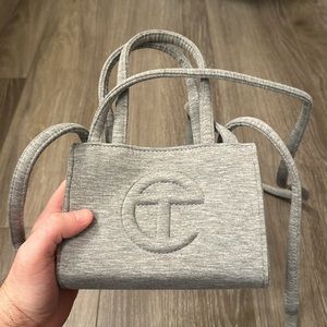 Telfar | Bags | Telfar X Ugg Mini Gray Fleece Shopping Bag | Poshmark